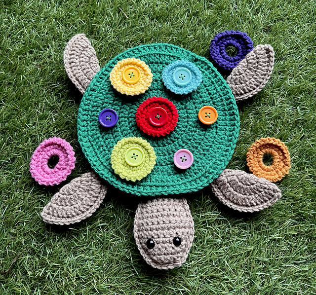 Ravelry: Crochet Turtle Snap Buttoning Game pattern by Crochet ...