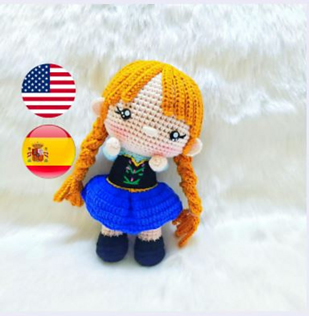 Ravelry: Disney pricess - Mini Anna doll pattern by Mell