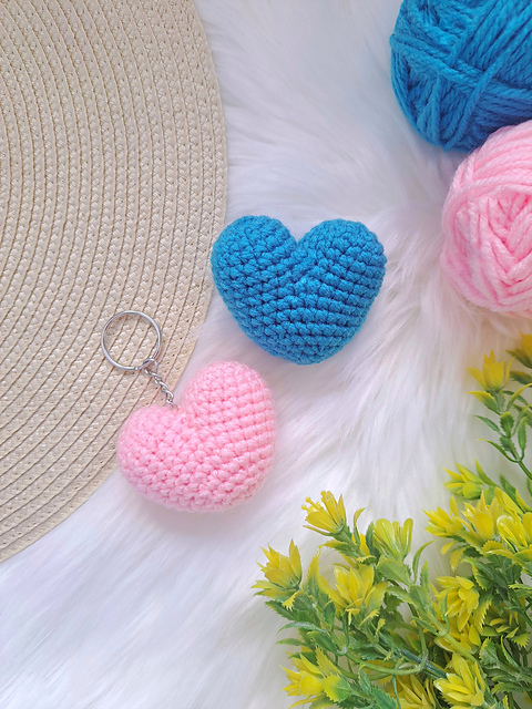 Ravelry: Heart Keychain pattern by Naomi Peters