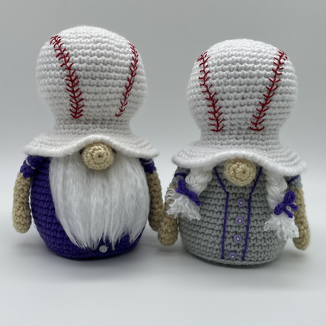 Ravelry: Softball Baseball Hat Gnome pattern by Andrea Bosz