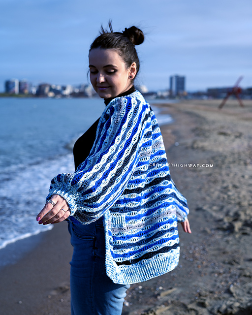 Ravelry: Frosted Waves Cardi pattern by Ana-Maria