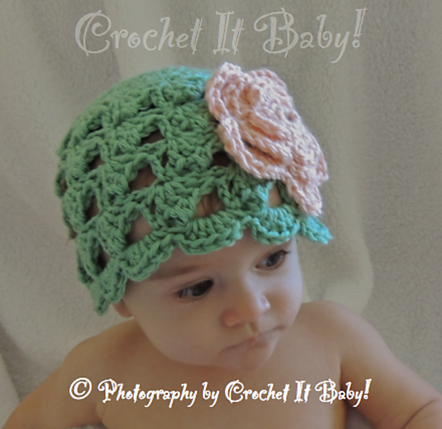 Ravelry: Slanted Shell Stitch Hat pattern by Crochet It Baby