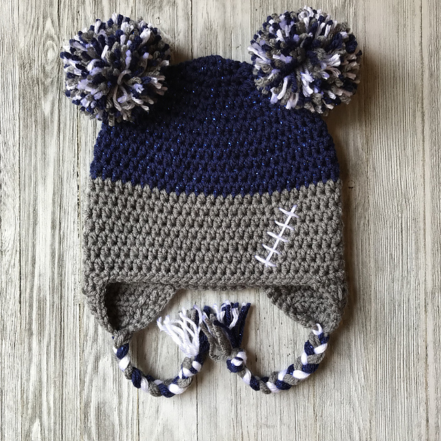 Ravelry: Fan Football Beanie pattern by Jessica Cooper
