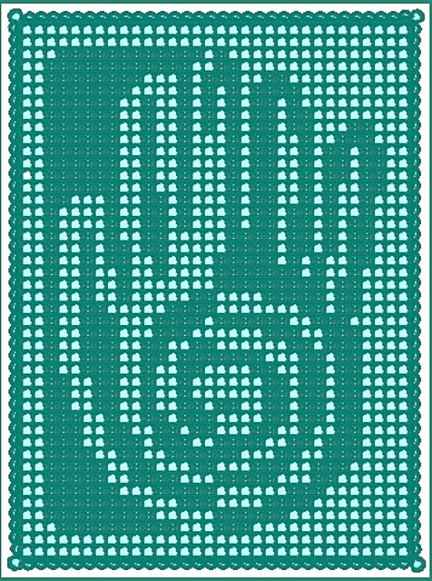 Ravelry: Spiral Hand chart pattern by Maria Merlino