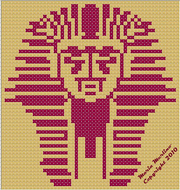 Ravelry: Pharaoh Afghan Chart Graph Tapestry pattern by Maria Merlino
