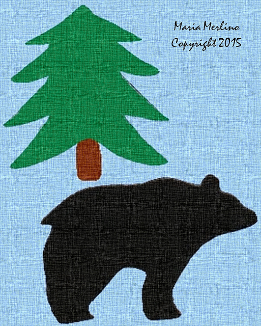 Ravelry: Bear and Pine Tree Afghan pattern by Maria Merlino