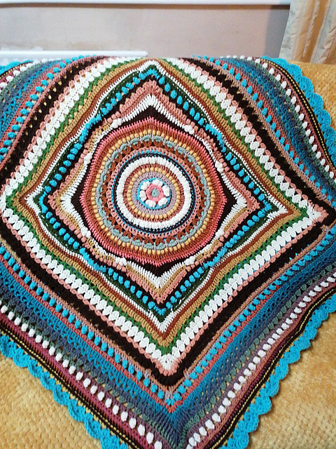 Ravelry: Eanair Mandala Throw pattern by CrochetNutsDesign