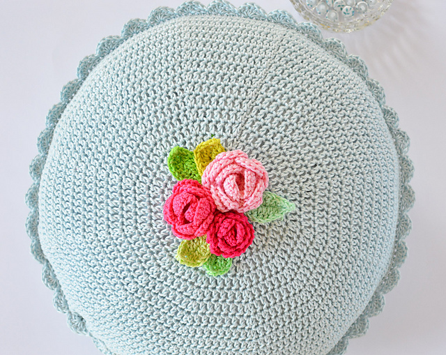 Ravelry: My Rose Cushion pattern by CrochetObjet