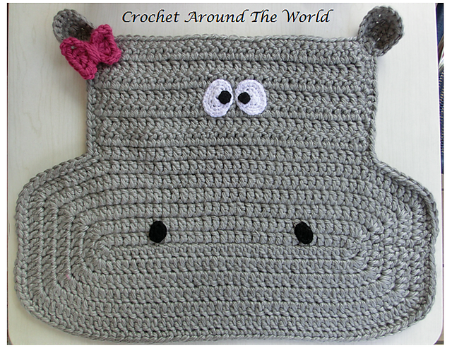 Ravelry: Little Hippo-Rug pattern by Sabrina from Crochet Around The World