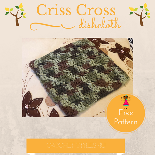 Ravelry: Criss Cross Dishcloth pattern by Davina Harrison