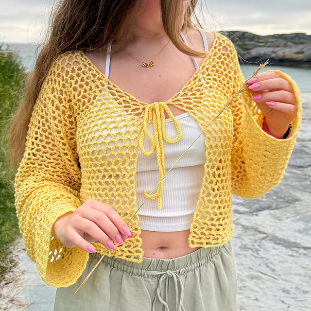Ravelry: The Sunny Mesh Cardigan pattern by Crochet with Linni