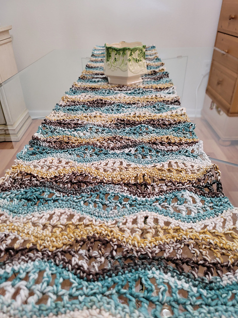 Ravelry: Sea~Wave Table Runner pattern by Judy Malcolm