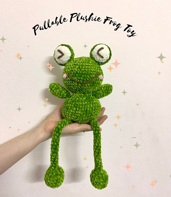 Ravelry: Pullable Plushie Frog Toy pattern by Crochet Growth