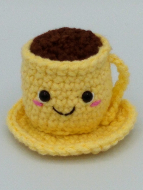 Ravelry: Mini Kawaii Cup & Saucer pattern by Karen Benson