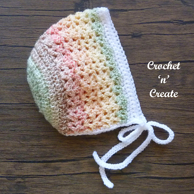 Ravelry: Pretty Baby Bonnet pattern by Crochet 'n' Create