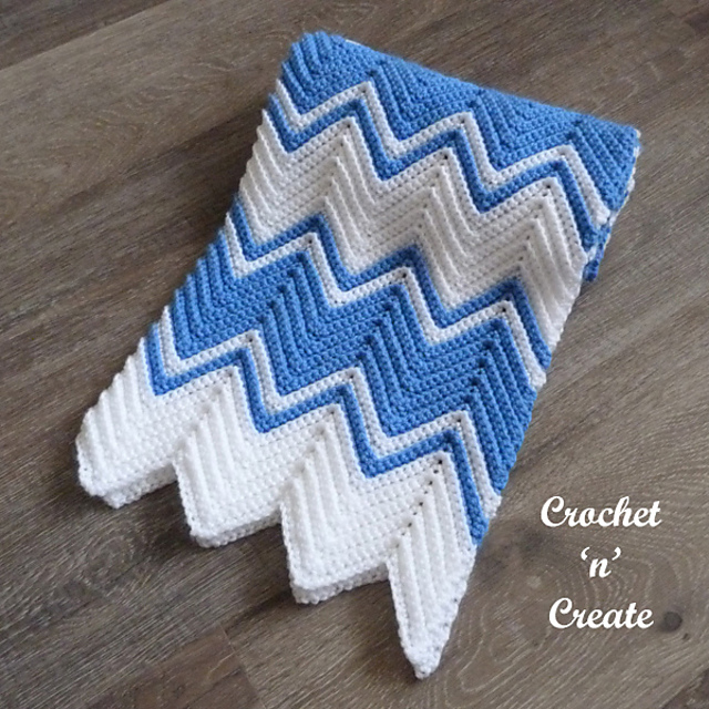 Ravelry: Ripple Baby Stroller Blanket pattern by Crochet 'n' Create
