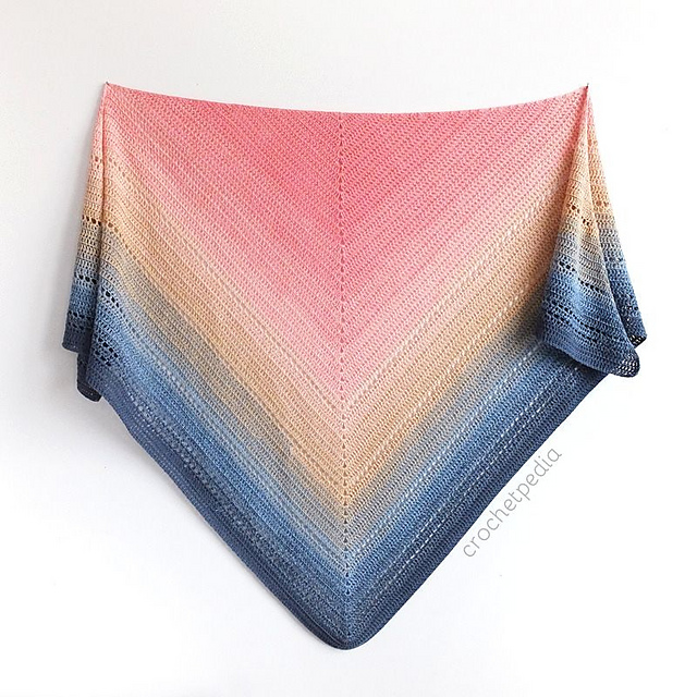 Ravelry: Lake Sunset Shawl pattern by Crochetpedia