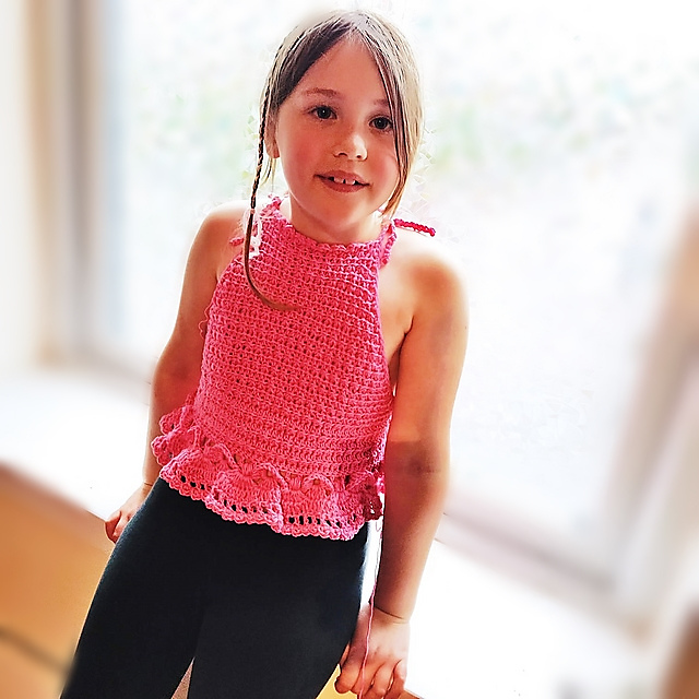Ravelry: #34 Girls KAYLA Tank/Crop Top pattern by Adina Bucknall