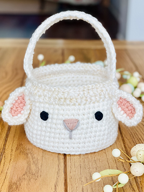 Ravelry: Lamb Easter Basket pattern by Jennifer Percival