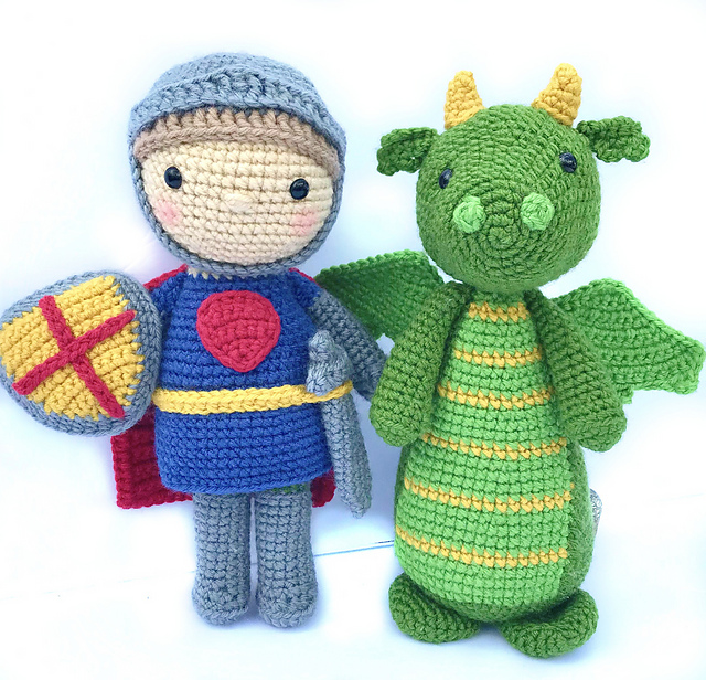 Ravelry: Knight and Dragon pattern by Jennifer Percival