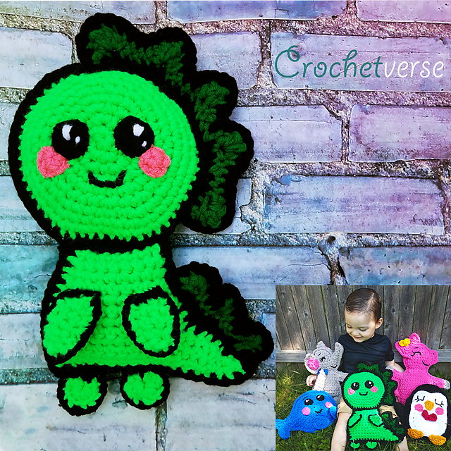 Ravelry: Dinosaur Ragdoll pattern by Stephanie Pokorny