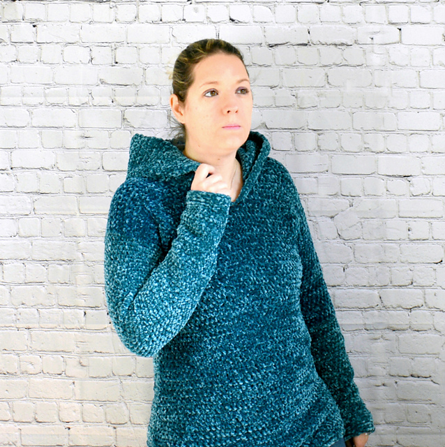 Ravelry: Velvet Hooded Pullover pattern by Mary P