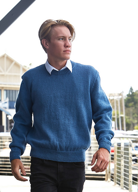 Ravelry: 1843 Men's Crew Neck Sweater pattern by Crucci Wools Limited
