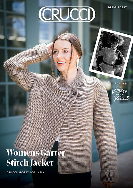 Ravelry: 2227 Garter Stitch Jacket pattern by Crucci Wools Limited