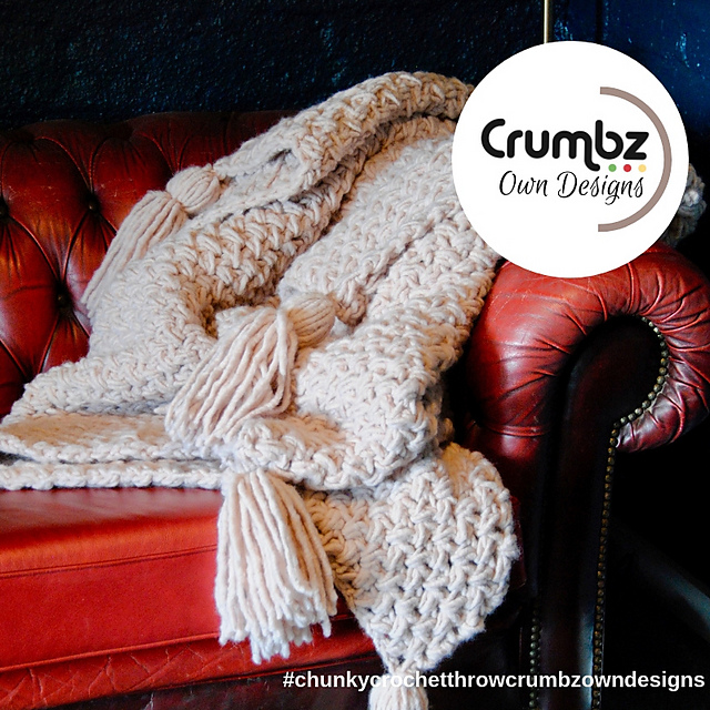 Ravelry: Chunky Crochet Throw pattern by Crumbz Own Designs