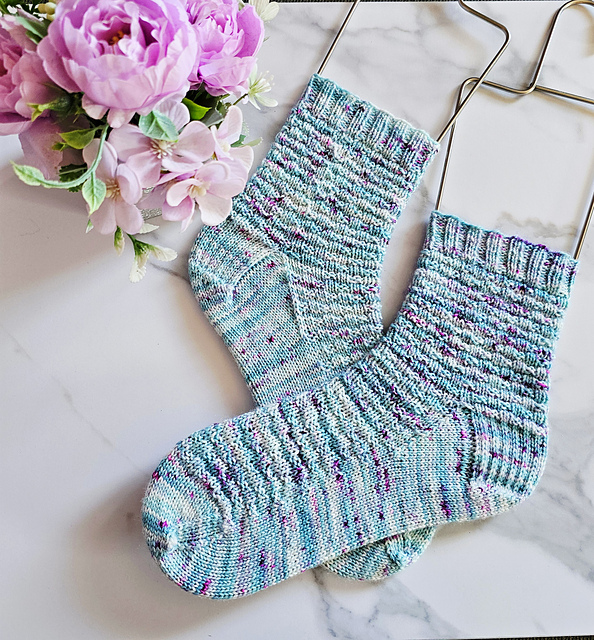 Ravelry: A Relaxing Night Socks pattern by Crystal Tea Knits
