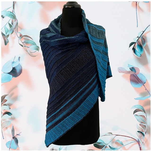 Ravelry: Reflecting Pool Shawl pattern by Crystal Tea Knits