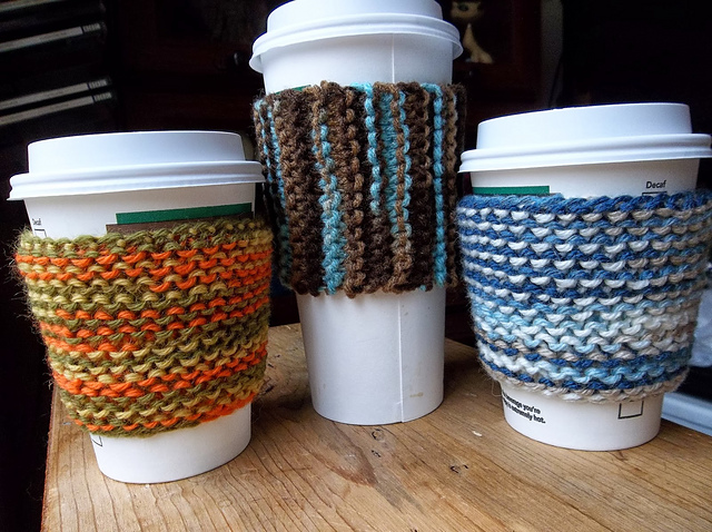 Ravelry: A Very Simple Coffee Cup Cozy pattern by Monica Bovee