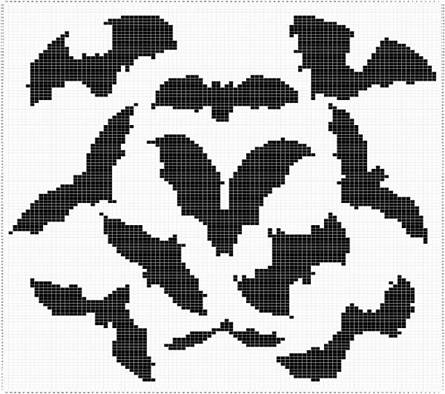 Ravelry: Batty Montage pattern by Sermeyea Willis