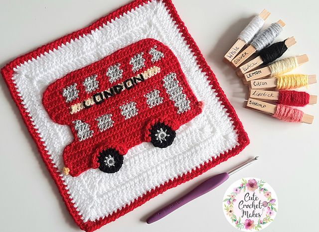 Ravelry: London Bus pattern by Lisa Hooper