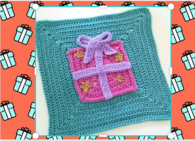 Ravelry: Sparkly Parcel Square pattern by Lisa Hooper