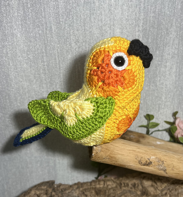 Ravelry: African Flower Conure pattern by Sarah Barratt