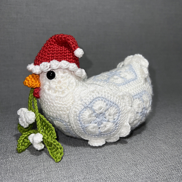 Ravelry: Xmas African Flower Chicken pattern by Sarah Barratt