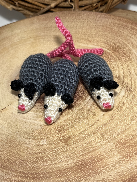 Ravelry: Baby Blossom Opossums pattern by Sarah Barratt