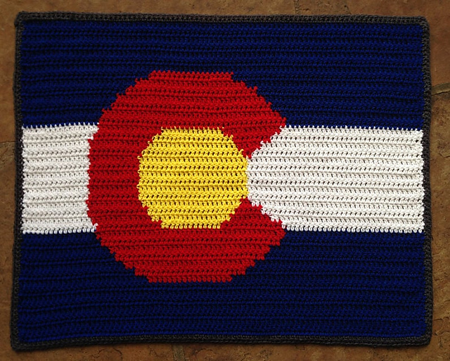 Ravelry: Colorado Flag Blanket pattern by Tara Cousins