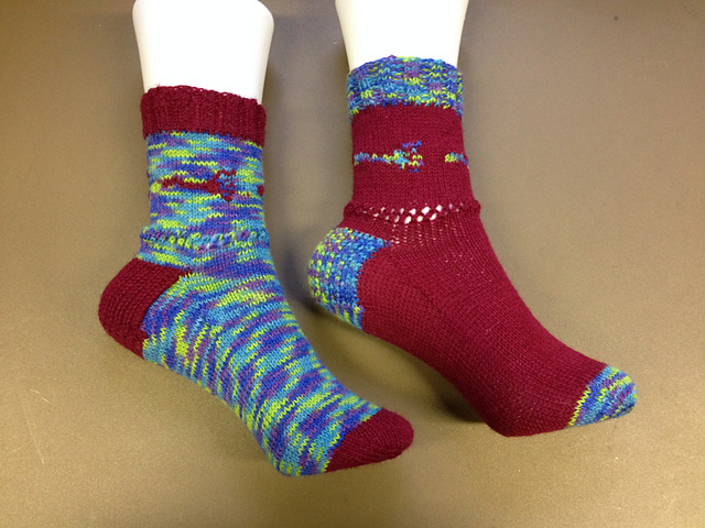 Ravelry: Magical Mismatching Broomsticks 4 Ply Socks pattern by ...