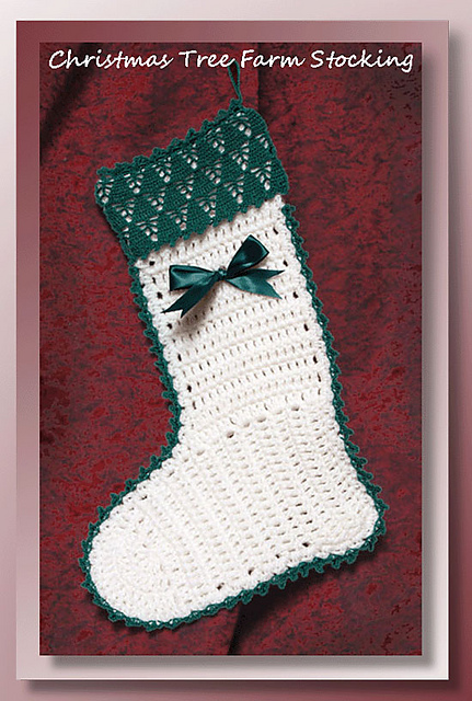 Ravelry: Christmas Tree Farm Stocking pattern by Cylinda D. Mathews