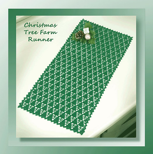 Ravelry: Christmas Tree Farm Runner pattern by Cylinda D. Mathews