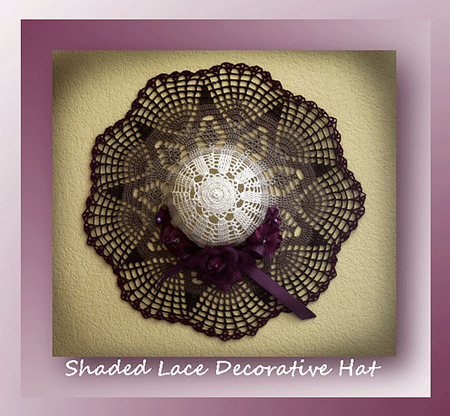 Ravelry: Shaded Lace Decorative Hat pattern by Cylinda D. Mathews