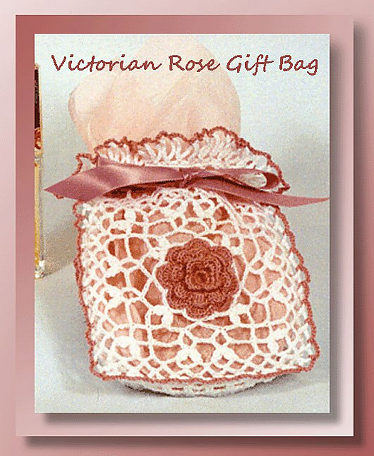 Ravelry: Victorian Rose Gift Bag pattern by Cylinda D. Mathews