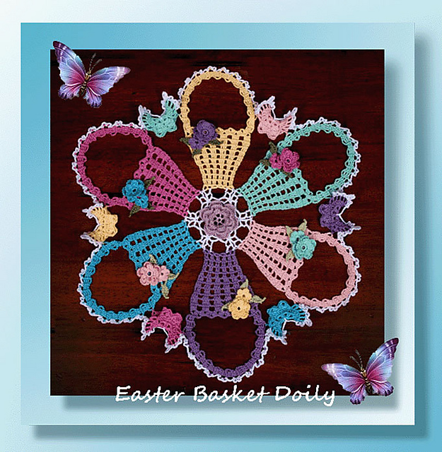 Ravelry: 0775 Easter Basket Doily pattern by Cylinda D. Mathews