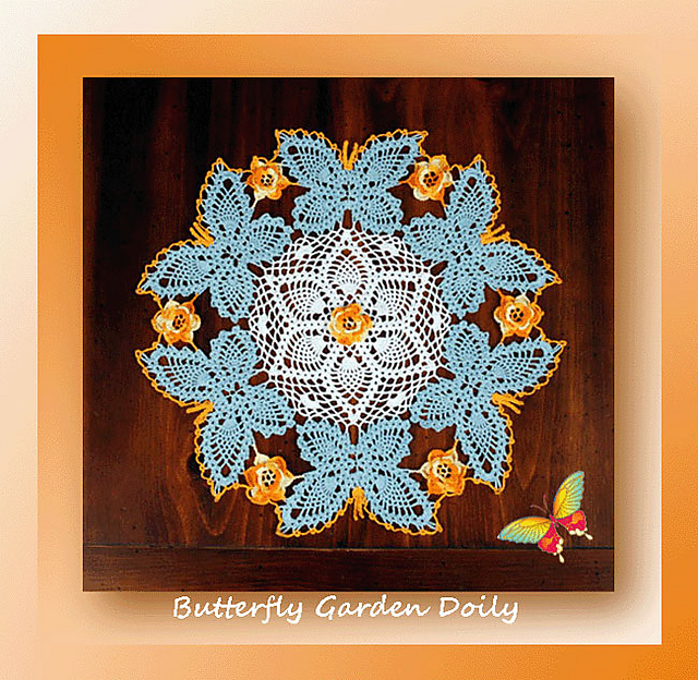 Ravelry: Butterfly Garden Doily pattern by Cylinda D. Mathews