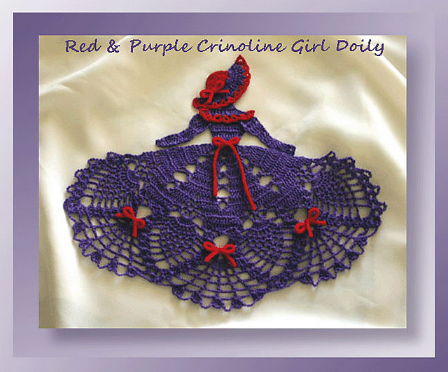 Ravelry: Red & Purple Crinoline Girl Doily (Item # 0472) pattern by ...