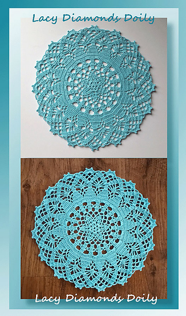Ravelry: Lacy Diamonds Doily pattern by Cylinda D. Mathews