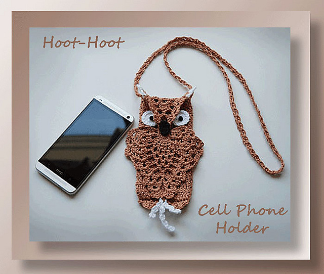 Ravelry: 0788 Hoot-Hoot Cell Phone Holder pattern by Cylinda D. Mathews