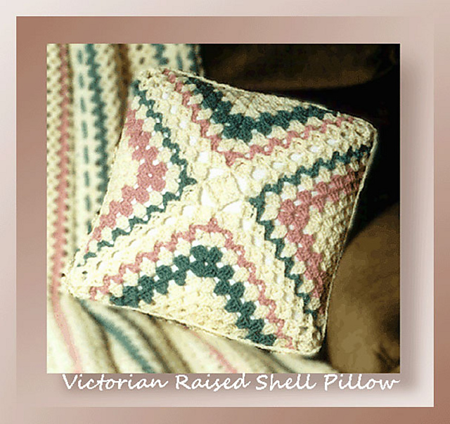 Ravelry: Victorian Raised Shell Pillow pattern by Cylinda D. Mathews